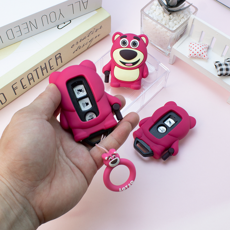 Cartoon silicone key case for Honda PCX 125 150 SH125 150 Super Cub 125 ...