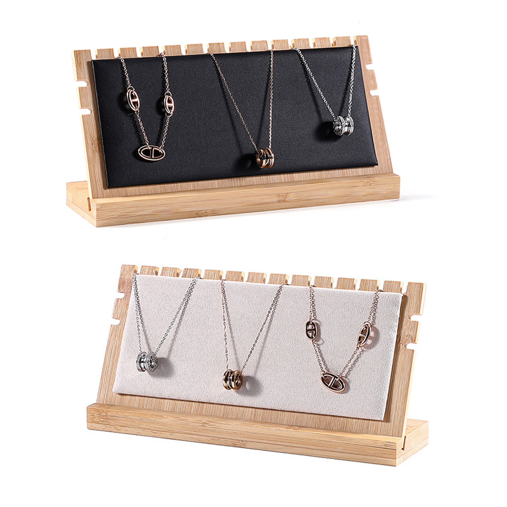Necklace Rack Wood Jewelry Display Pendant Board L Shape Necklace ...