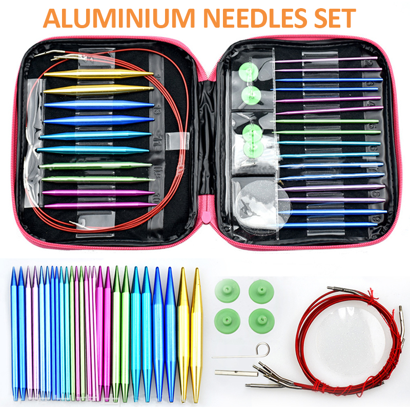 Knit Pro Metal Circular Interchangeable Knitting Needle Starter Set ...