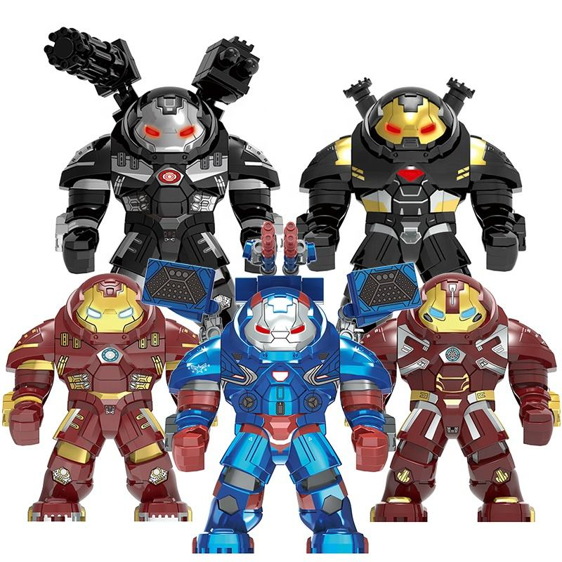 Building Blocks Figure War Machine Black Gold Hulkbuster Toys | Shopee ...