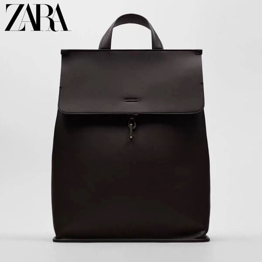 Zara Men's Bag Casual Retro High-End Texture Computer Backpack Trendy ...