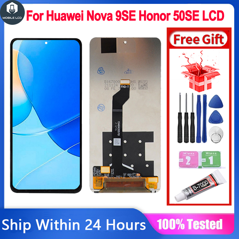 Original LCD Compatible For Huawei nova 9 SE 9SE /Honor 50 SE/Huawei nova 11i LCD Screen Display ...