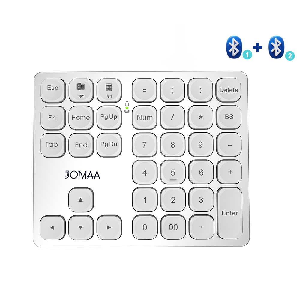 [Ready Stock] JOMAA 36keys Bluetooth Numeric Keypad Wireless Rechargeable Numpad Keyboard Ultra ...