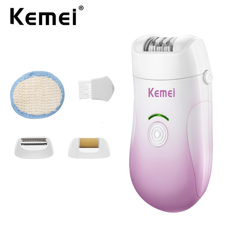 Kemei Hair Removal Bikini Epilator Rechargeable Razor Women Underarms ...