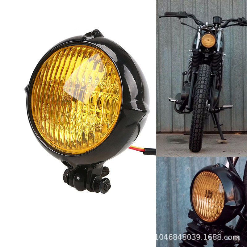 Motorcycle accessories 3.5 inch motorcycle modified retro headlights ...
