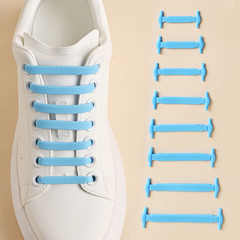 16pcs/lot Silicone No Tie Shoelaces Shoes Accessories Elastic Lace ...