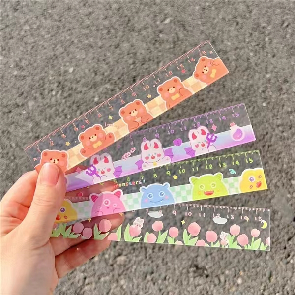 Letit Cute Cartoon 15cm Ruler Straight Ruler Measuring Tool Office ...