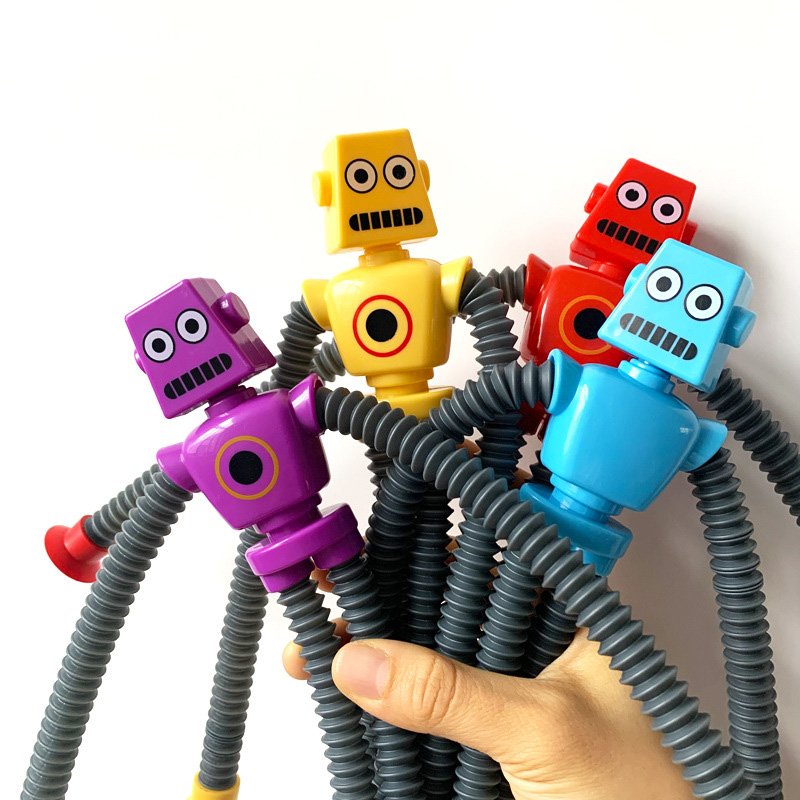 Stretchy Tube Robot Puzzle Toy Novelty Decompression Toy Cartoon ...