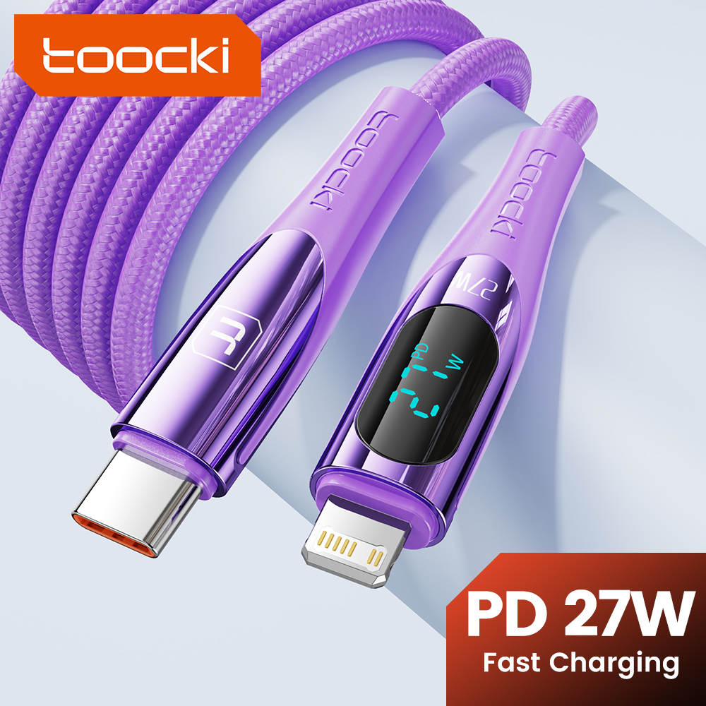 Toocki 27W USB C PD Cable For Phone 14 13 12 Pro Max 8 7 Plus Fast ...