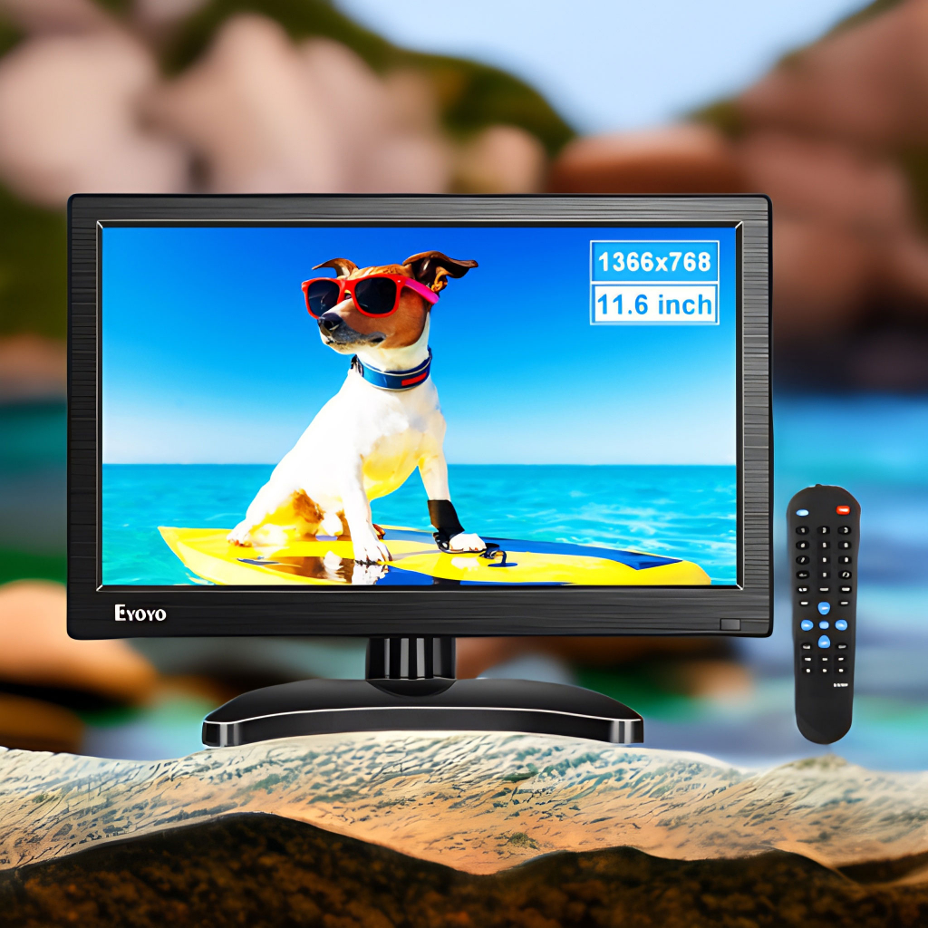 Eyoyo Portable Small HDMI Monitor 12 inch LCD Monitor 1366x768 w/HDMI ...