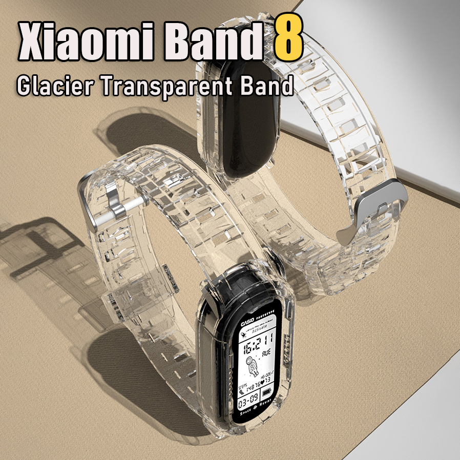 Silicone Transparent Strap for Xiaomi Mi Band 8 7 6 5 4 3 Wristband ...
