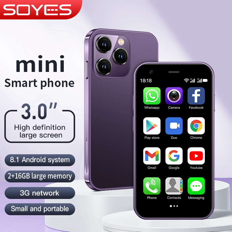 2024 New SOYES XS15 3G Mini Smartphone Quad Core 3.0Inches HD Screen ...