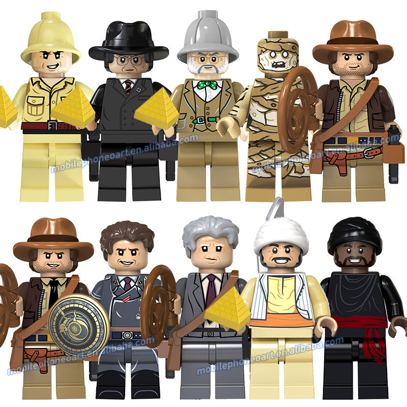 Indiana Jones Sallah Mummies the Dial of Destiny Mini Bricks Figure ...