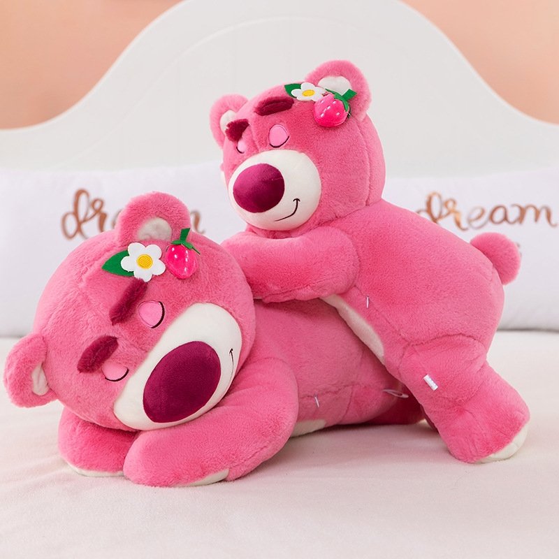 Cute Lotso bear pillow plush doll strawberry bear plushie stuffed plush ...