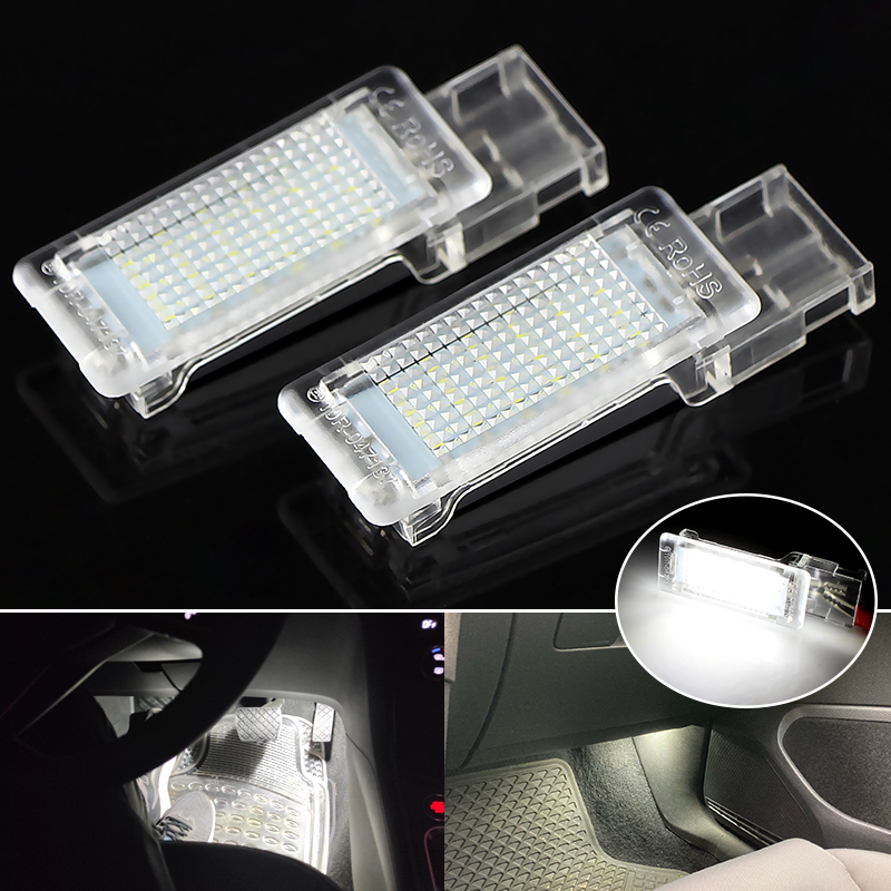 2pcs LED Footwell Boot Door light Courtesy Luggage Lamps For VW ...