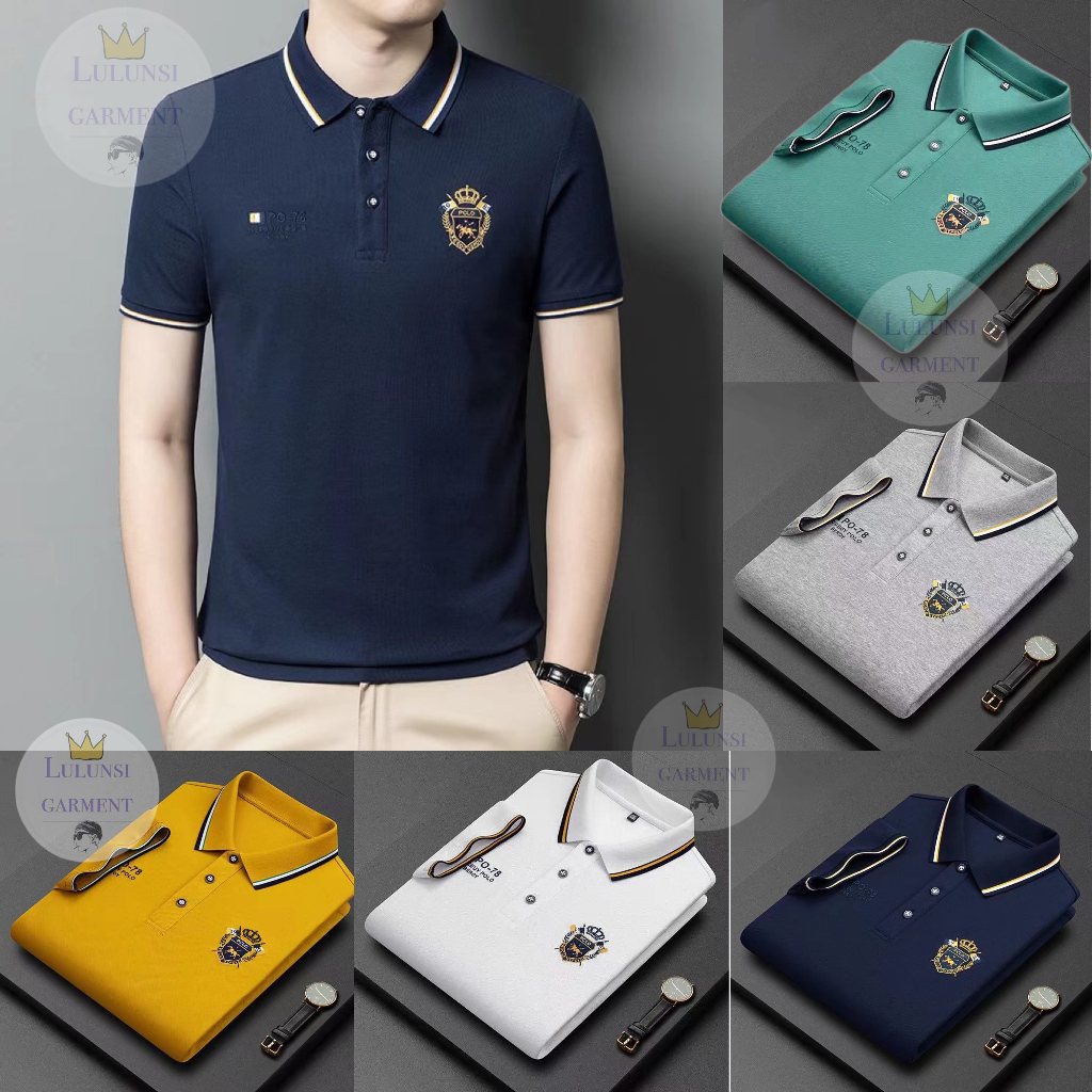 💥Malaysia spot💥 COD OOTD New style High Quality Men's Baju Polo Short ...