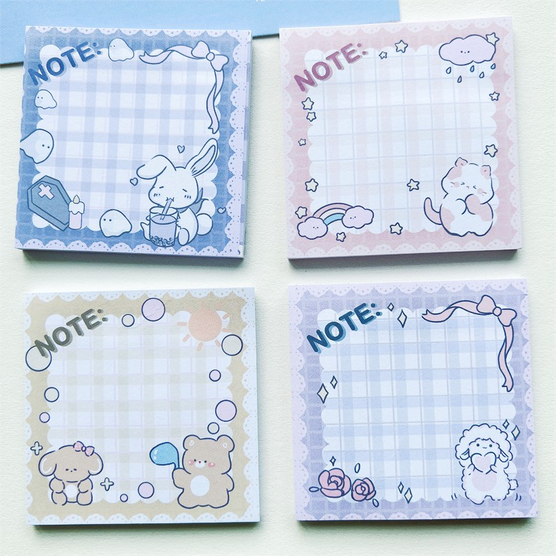 Cute Sticker Grid Ins Style High Beauty Grid Animal Sticker Student ...