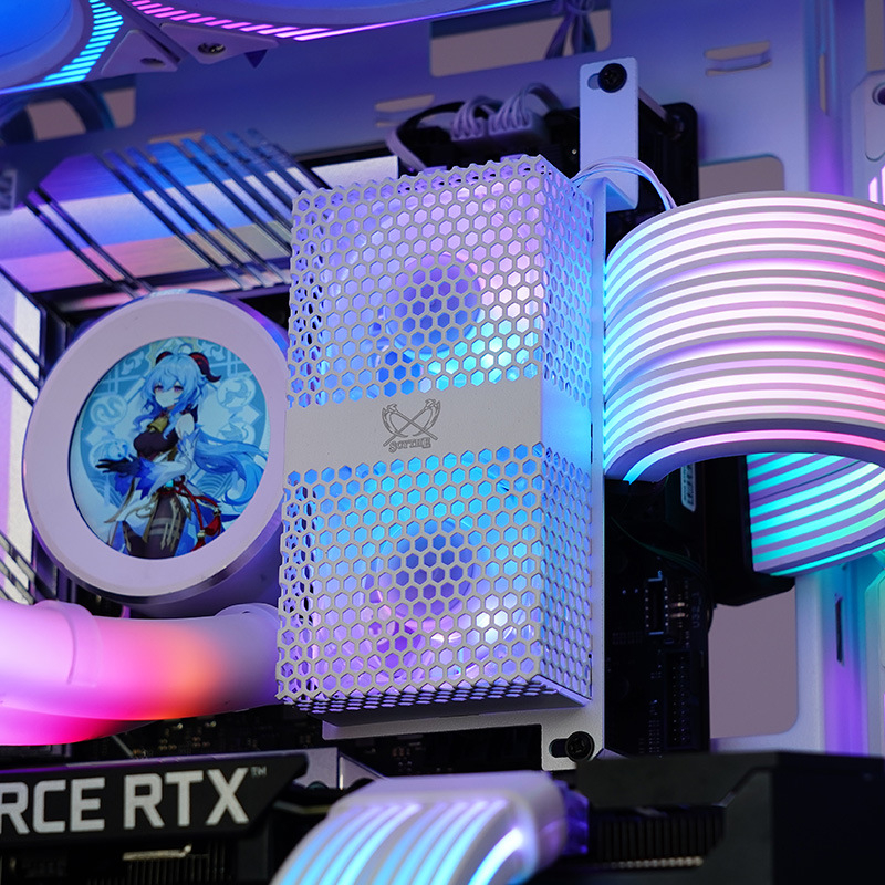 RAM ARGB Memory Cooler Black/White 50mm ARGB Dual Fan PWM 800-4200RPM Radiator For DDR4 DDR5 ...