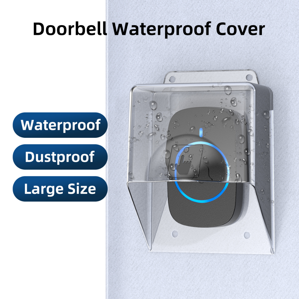 Large Size Doorbell Waterproof Cover Universal Wireless Door Bell Ring ...