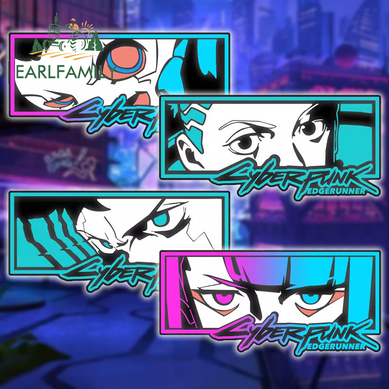 EARLFAMILY 13cm X 6.3cm for Cyberpunk Edgerunner Slap Car Sticker Anime ...
