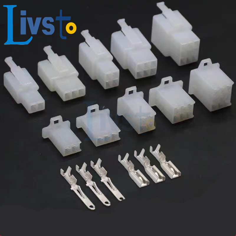 5 sets of 2.8mm 1P/ 2P / 3P / 4P / 6P /9P/12P automobile 2.8 wire ...