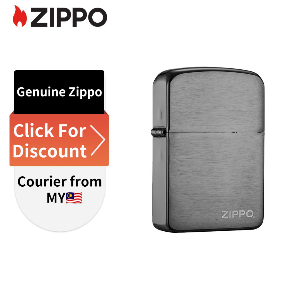 Zippo Black Ice® 1941 Replica with Zippo logo Windproof Pocket Lighter 24485 | Shopee Malaysia