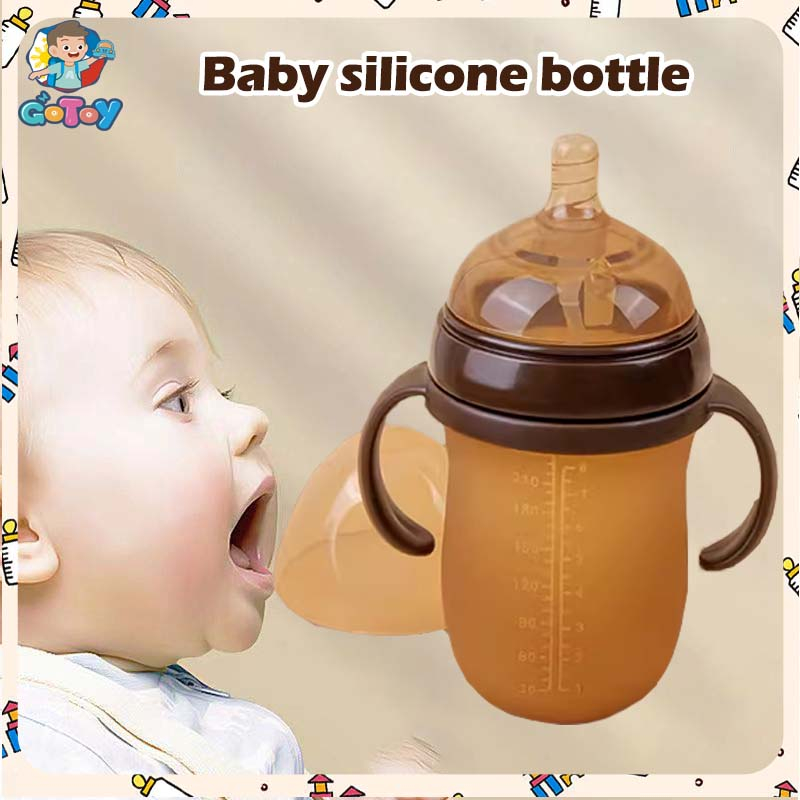 【150/240ML Silicone Bottle】5/8oz Baby Milk Bottle Anti-Bacterial ...