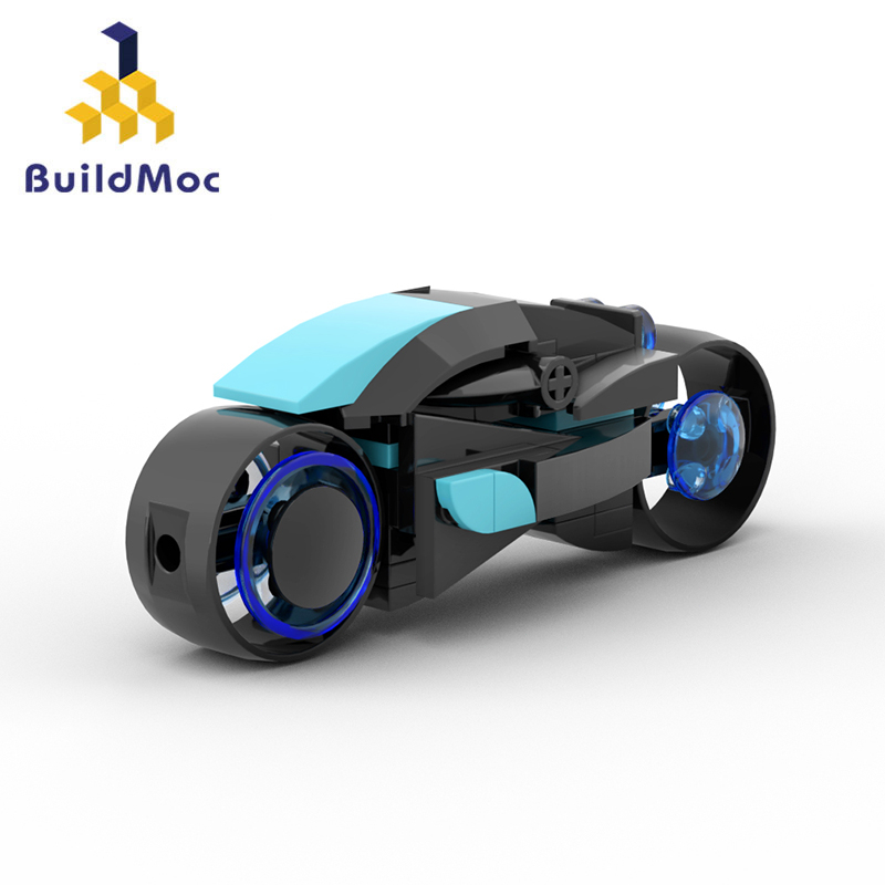 Buildmoc Tron: Legacy Model Tron E755 Cycle Building Blocks Children's ...