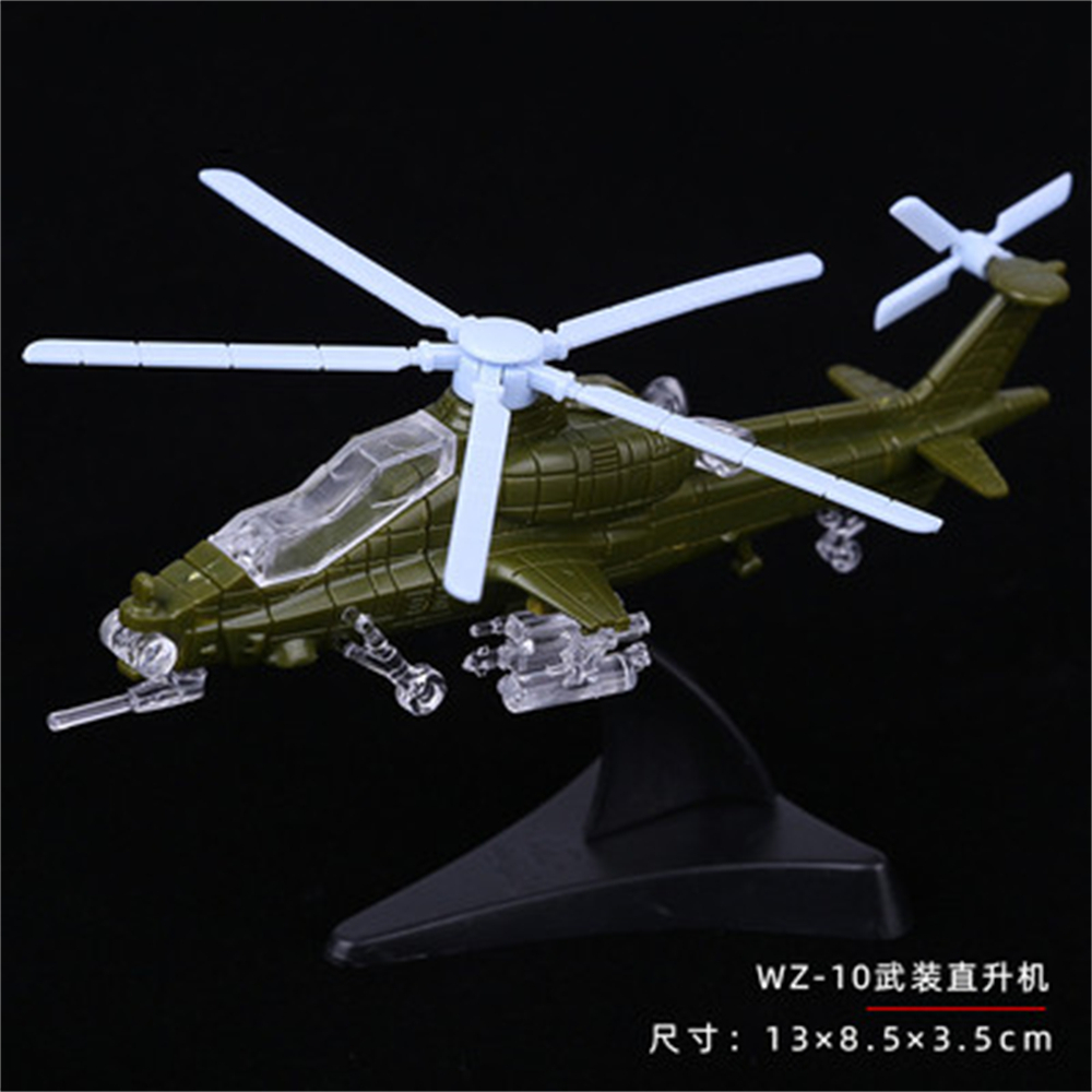 1:115 Scale Chinese Z-10 Helicopter Gunships Aircraft Assembly Mini ...