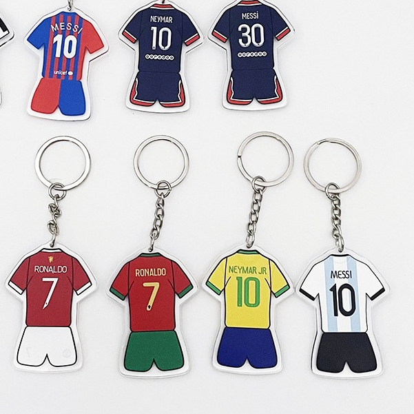 Hot-Selling Football Souvenirs Key Ring messi Nemar Ronaldor Jersey ...