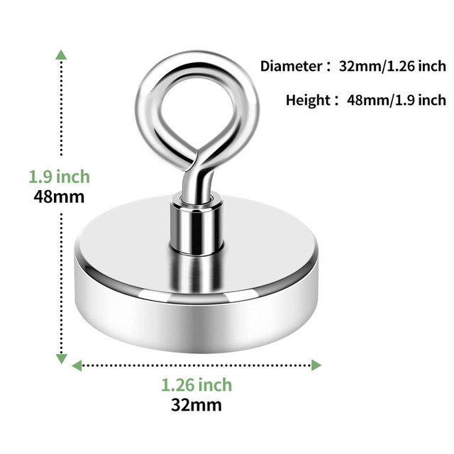 Super Strong Magnet Neodymium Magnet Fishing Magnetic Hook Iman Rare ...
