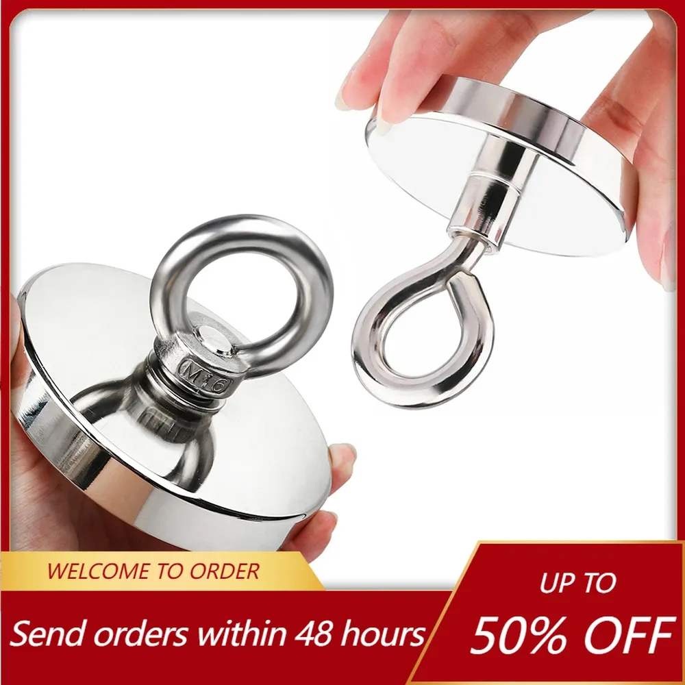 Super Strong Magnet Neodymium Magnet Fishing Magnetic Hook Iman Rare ...