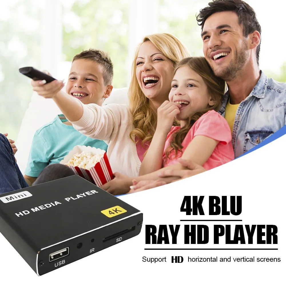 Mini 4K HD Media Player 1080P Horizontal And Vertical Digital Video ...