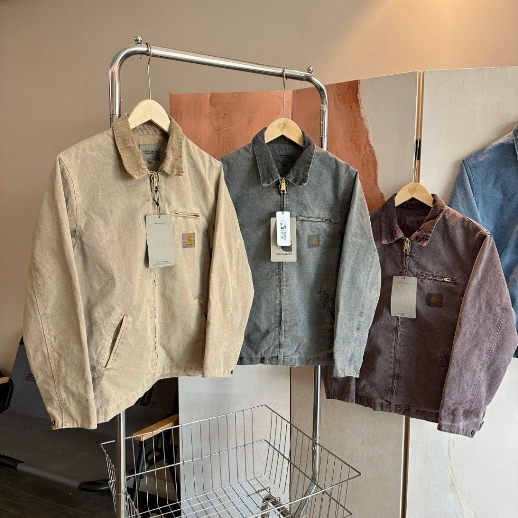 Carharttkahart canvas washing batik Old Detroit vintage jacket American ...