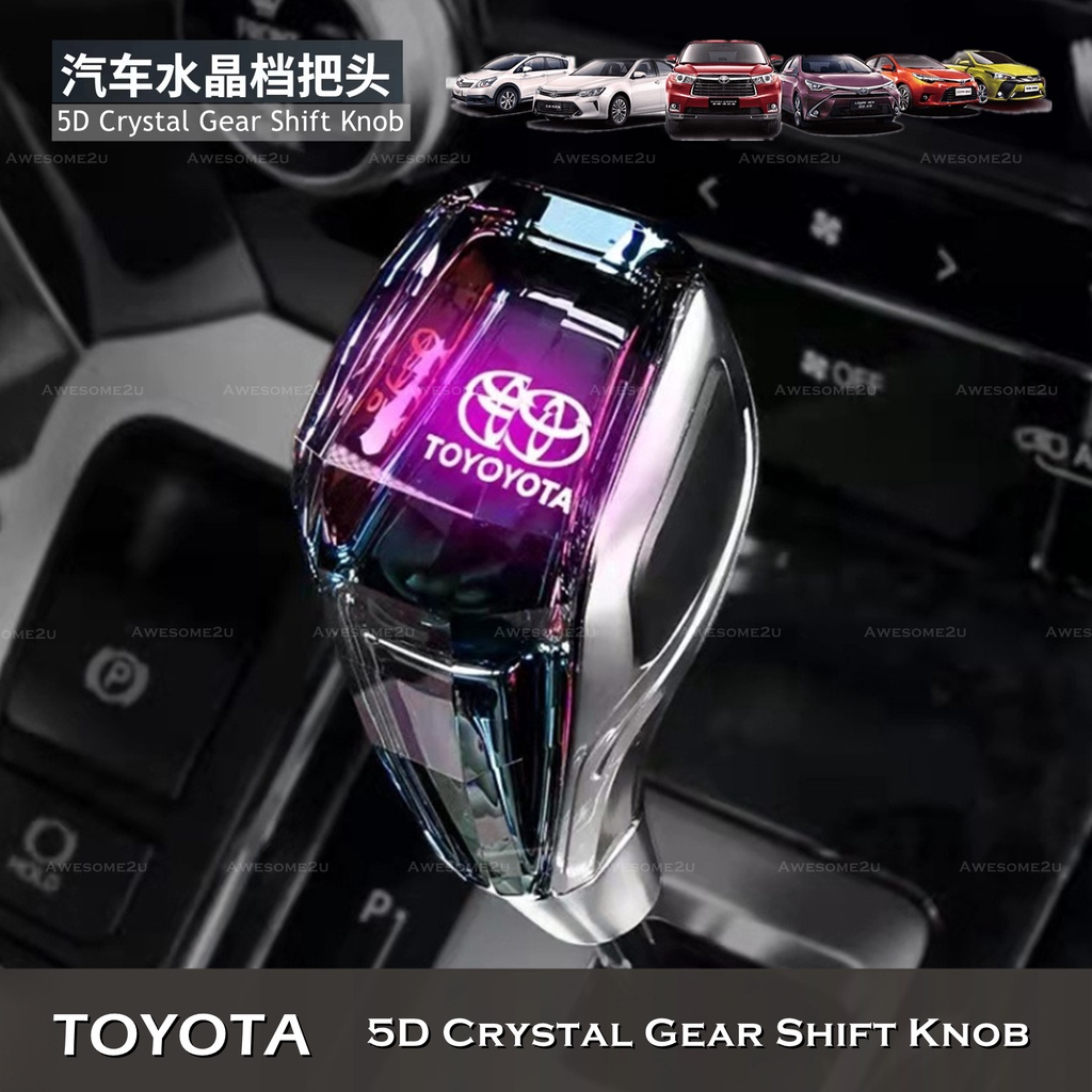 New Crystal Car Handles Gear Shift Knob Lever Stick Head with Led for ...