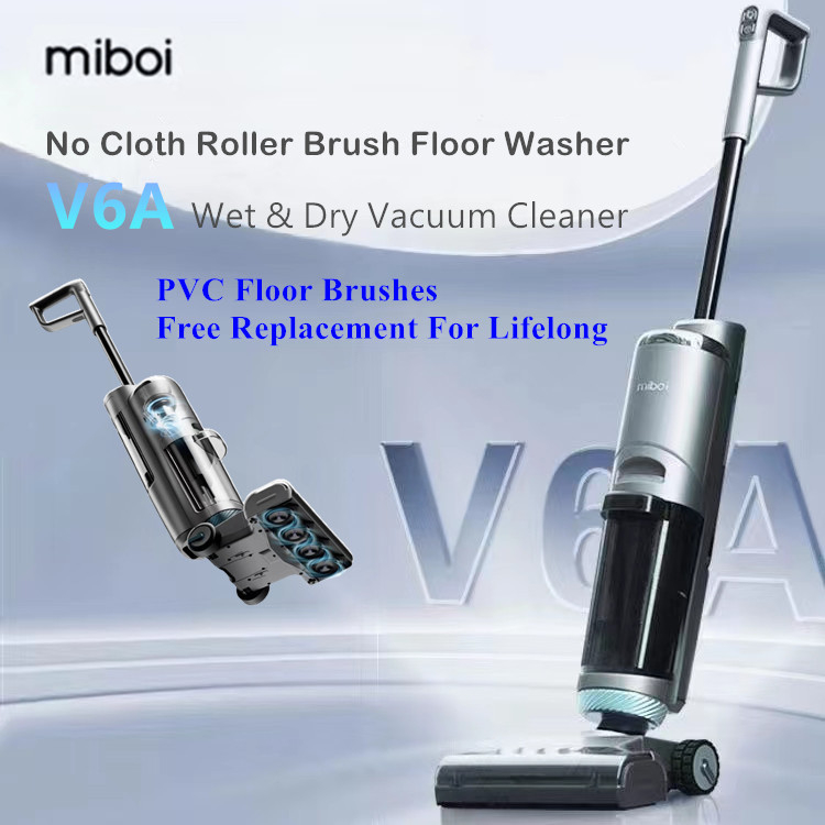 ORIGINAL MIBOI V6A No Cloth Floor Washer PVC Floor Brush | Non-Stain ...
