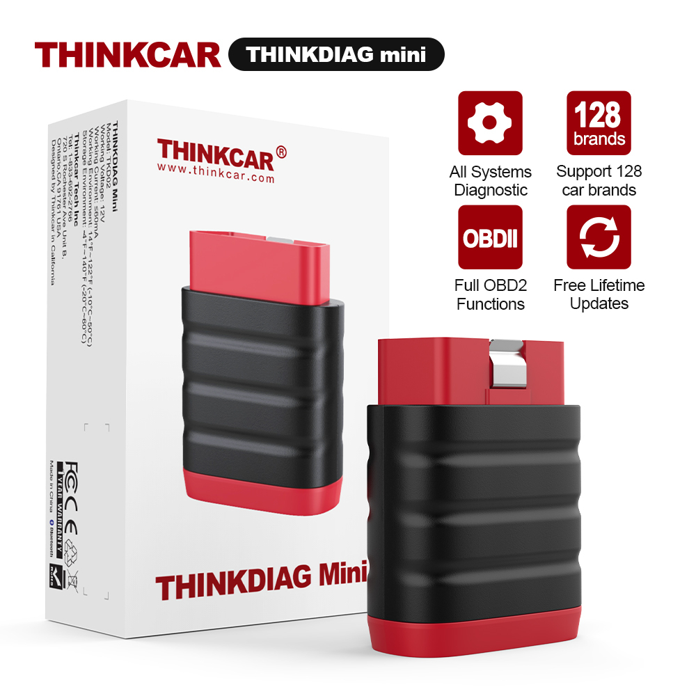 THINKCAR ThinkDiag Mini OBD2 Scanner Android IOS Automotive Easydiag OBD 2 Car All System ...