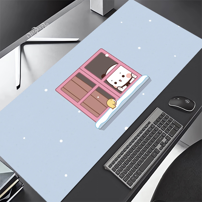 Cute Anime Peach Mochi Cat Mouse Pad Gaming XL HD Home Mousepad Bubu ...