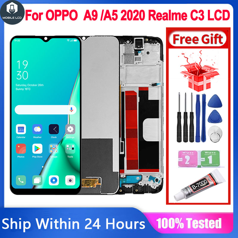Original LCD Display For OPPO A9 2020 A5 2020 Realme C3 5i 6i LCD ...