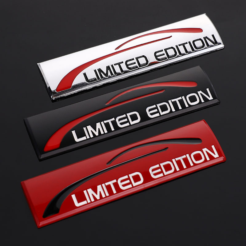 1Pc 3D Metal Limited Edition Badge Emblem Sticker Auto Accessories Diy ...