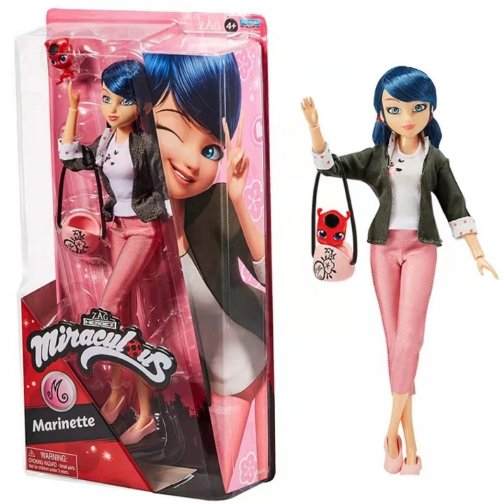 Miraculous Ladybug Action Figure Doll 11 inch Marinette Adrien Cat Noir ...