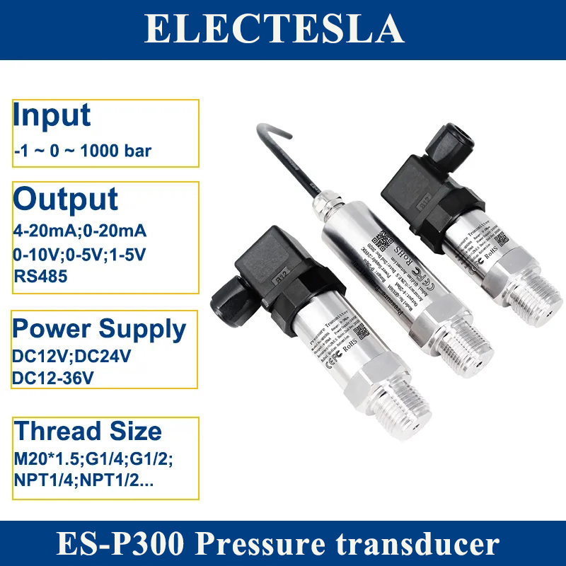 Pressure Transmitter 1bar 10bar 20bar Measurment 4-20ma Output For ...