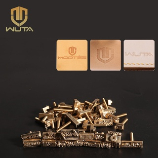 WUTA Customized Leather Brass Stamp With Brass Screw Custom Brand Logo ...