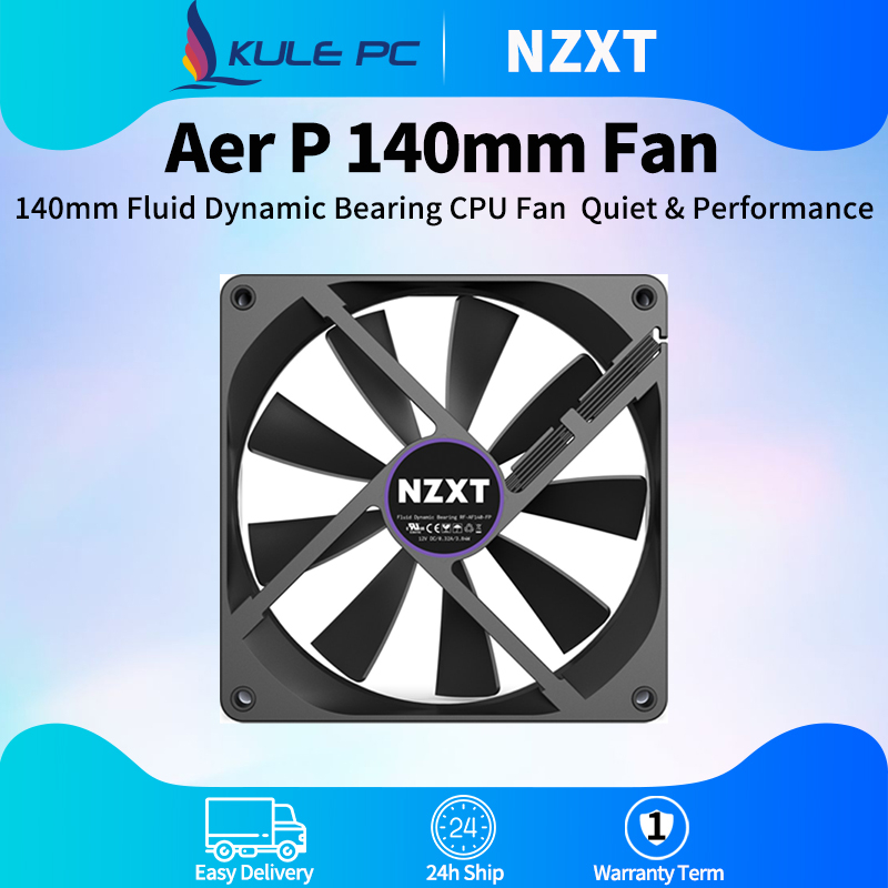 NZXT Aer P140cm CPU Fan High Wind Pressure Version Black Case Cooler ...