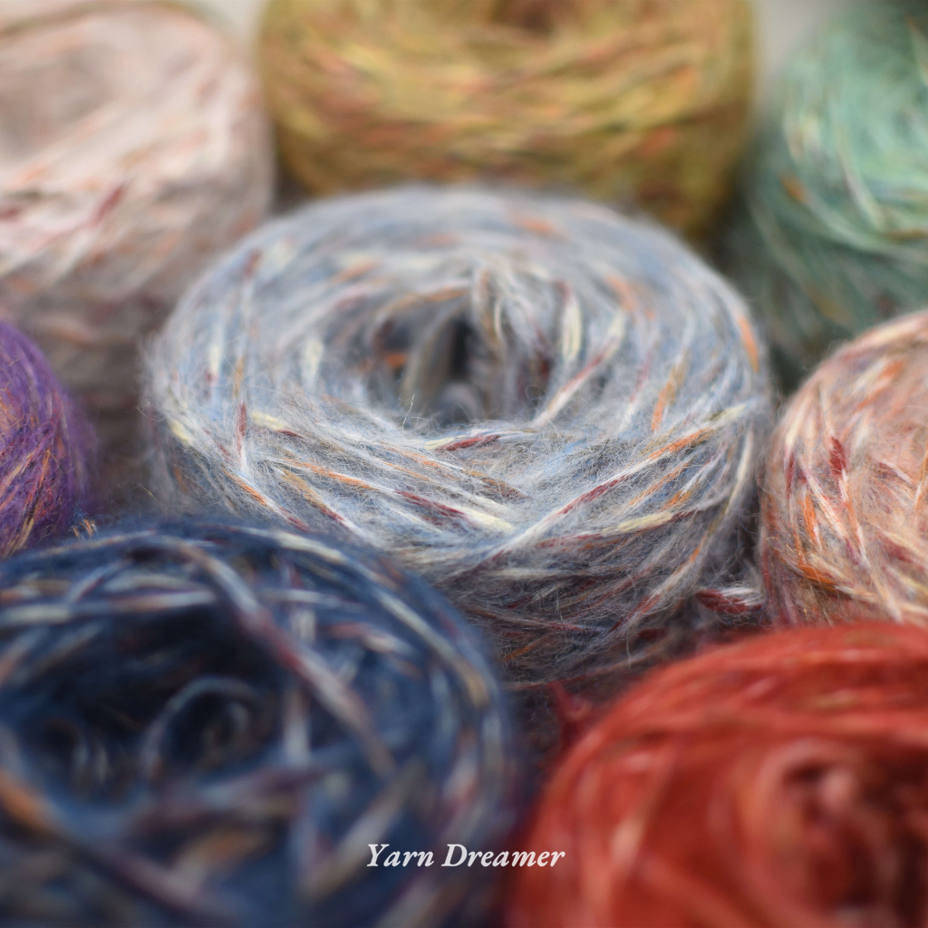 Benang mengait fluffy yarn crochet wool yarn for crochet yarn thick ...