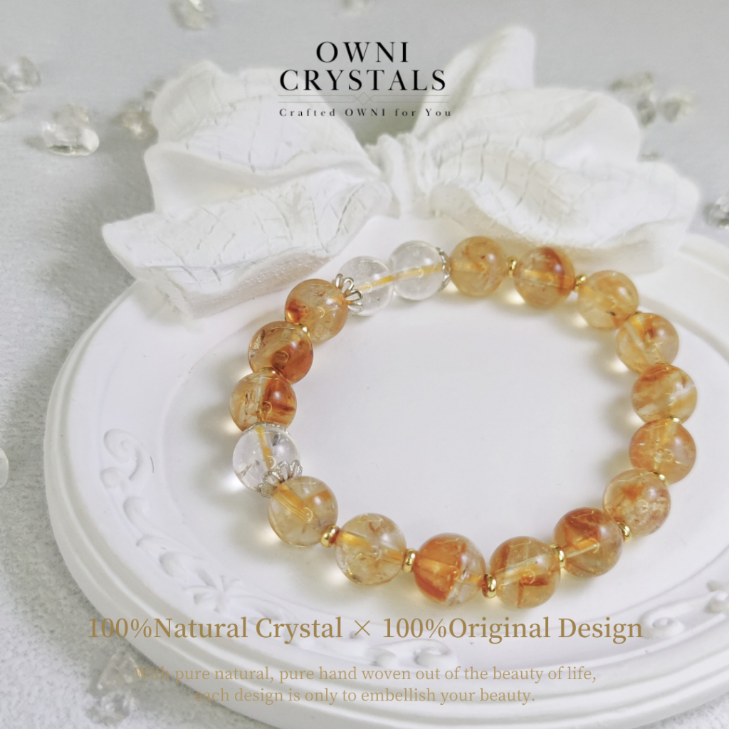 【OwniCrystos】Increase wealth income cash gold Citrine Hematoid Quartz ...