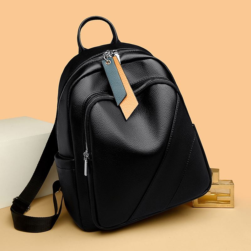 Backpack Women's New Versatile Casual Soft Leather Texture Women's ...