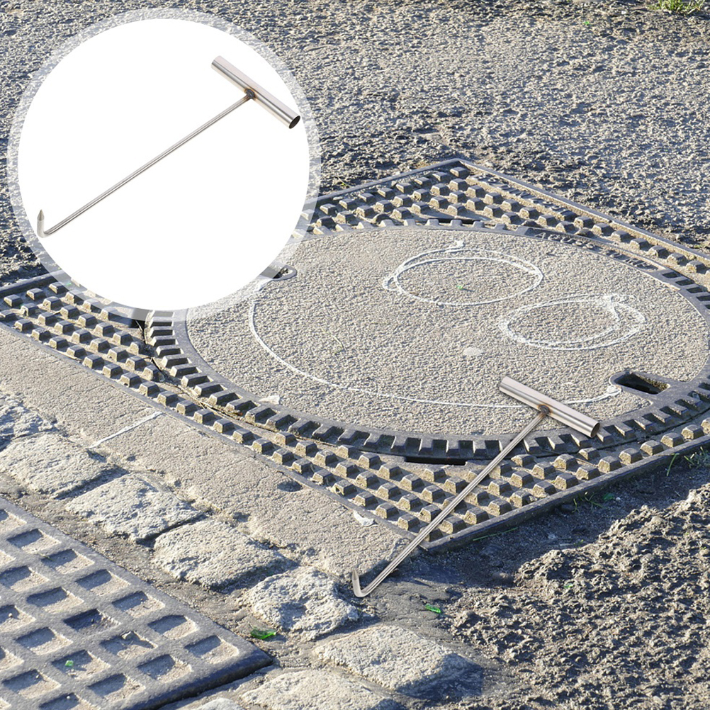 Heavy Duty Hooks Hanging Manhole Cover Well Lid Lifter Sewer sijicc.my ...
