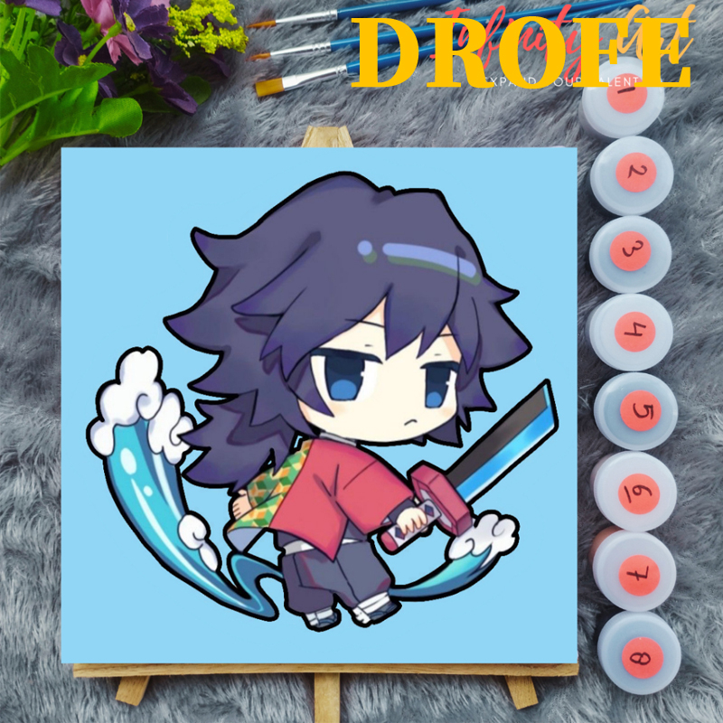 DROFE Paint by Number with frame [ Kimetsu no Yaiba Demon Slayer ...