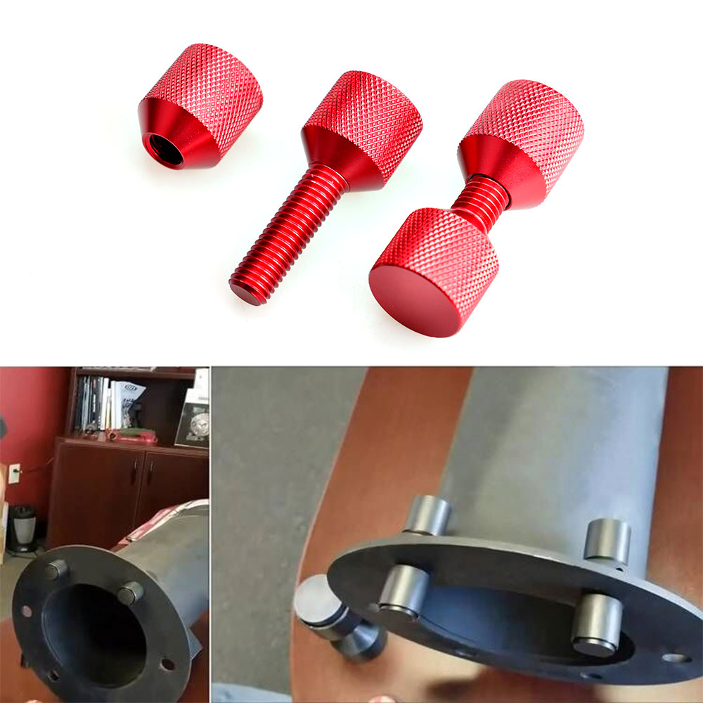 1-1/8" Two Hole Pins Set Handy 6061 Aluminum Construction 2 Hole Flange ...